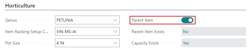 SilverLeaf Production Product Hierarchy